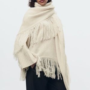 Zara | Jackets & Coats | Zara Wool Shawl | Poshmark